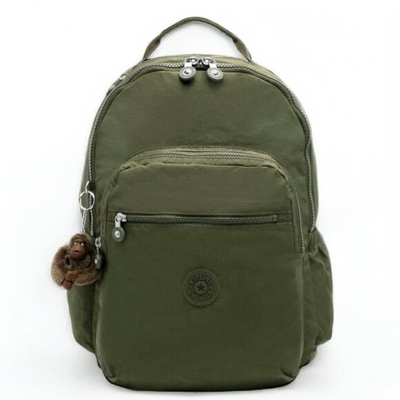 Kipling | Bags | Nwt Kipling Seoul Large Laptop Backpack Jaded Green ...